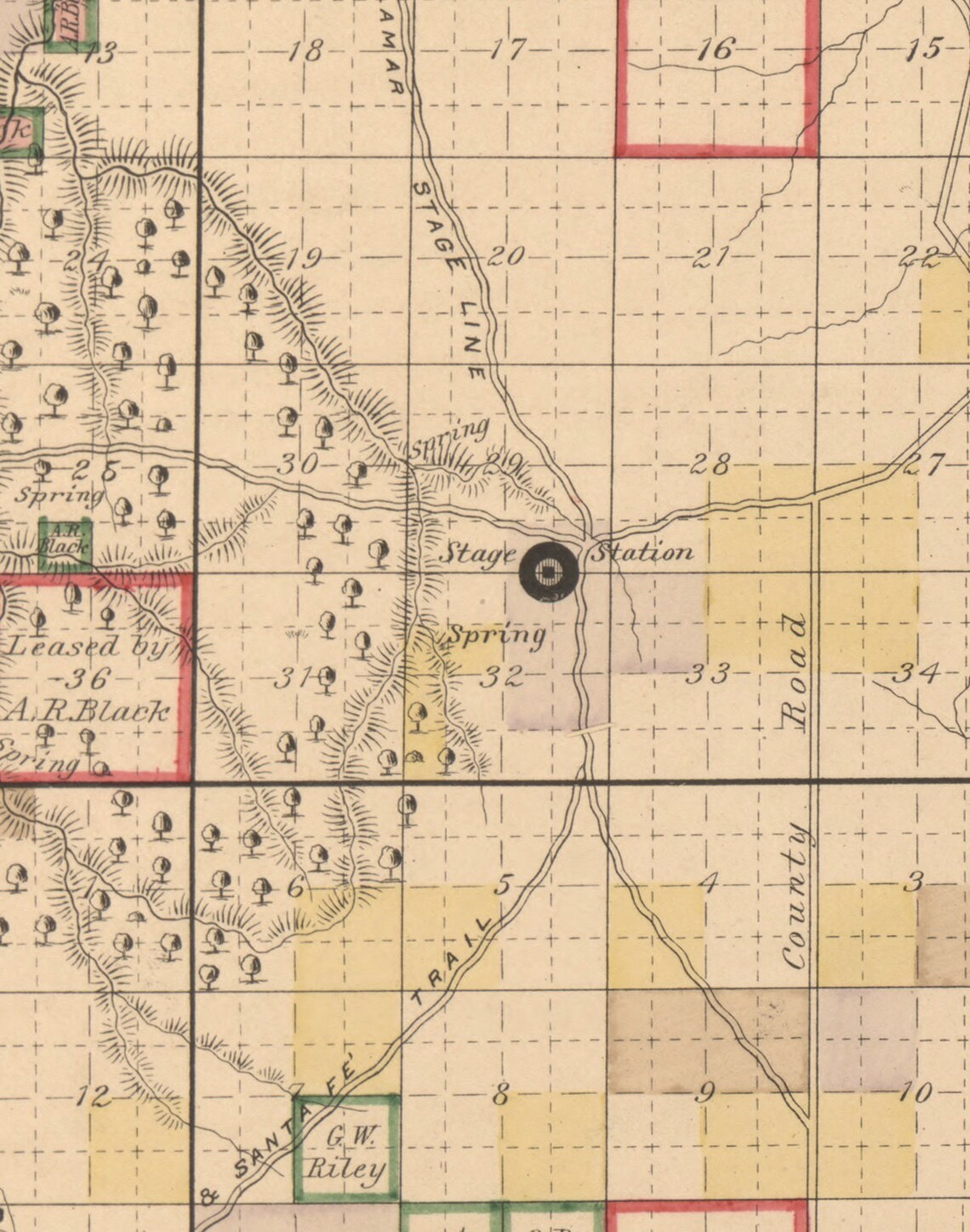 Prowers County Colorado 1889 Old Wall Map Reprint With - Etsy