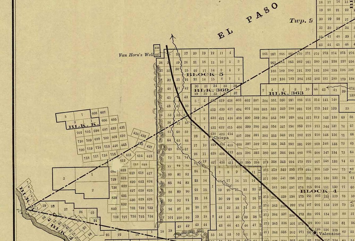 Jeff Davis County Texas 1888 Old Wall Map Reprint With | Etsy