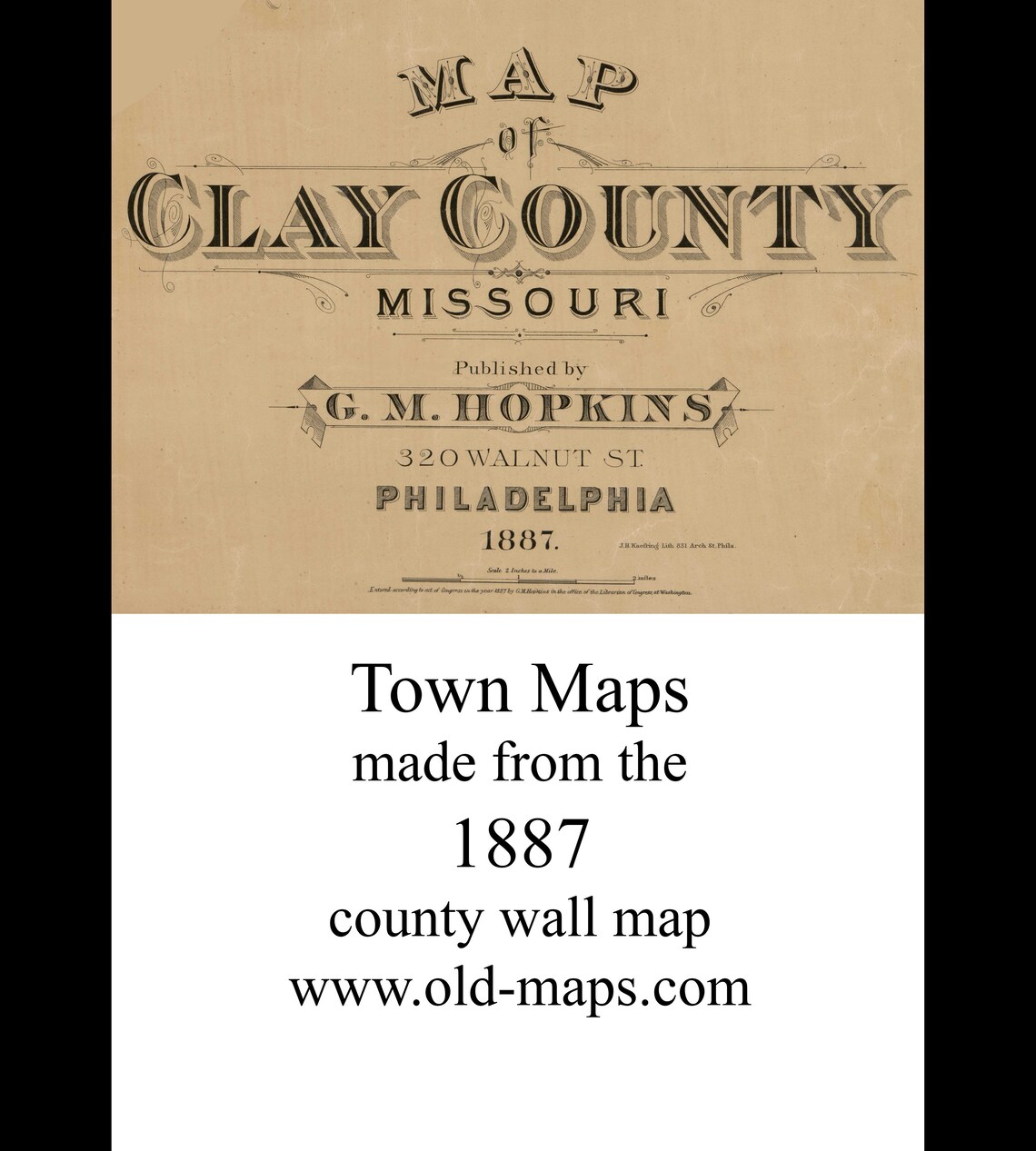 Liberty 1887 Old Town Map With Homeowner Names Liberty | Etsy