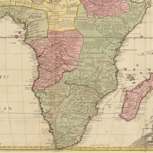 Africa Ca. 1725 Old Map - Senex - English - Reprint - Etsy