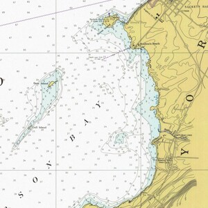 Lake Ontario - East End 1978 Nautical Map- Chaumont, Henderson & Black ...