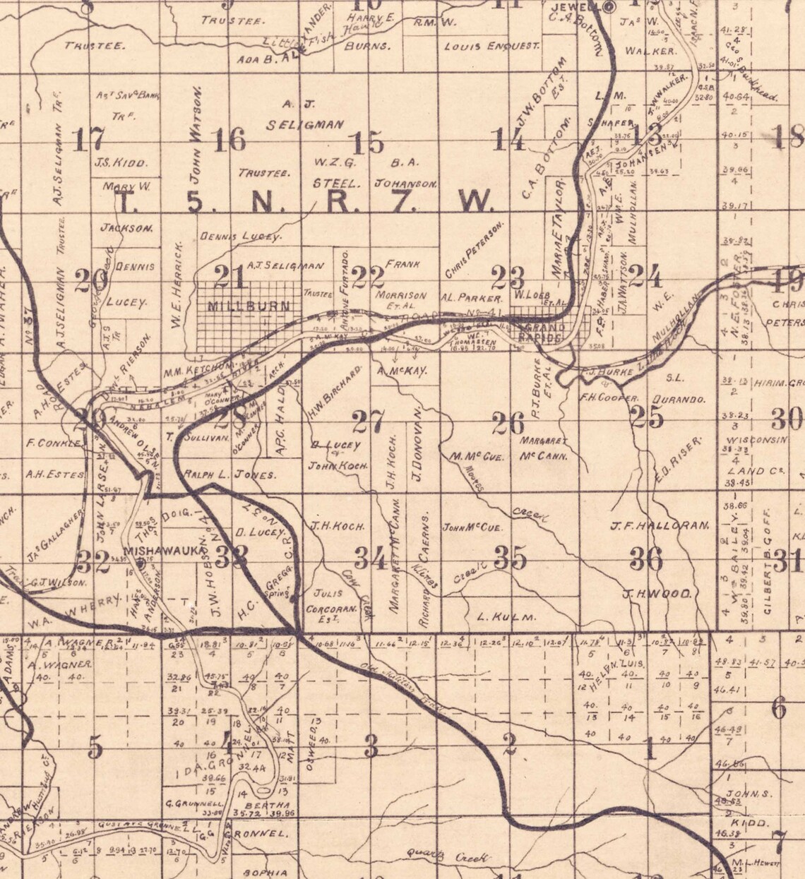 Clatsop County Oregon 1895 Old Wall Map Reprint - Etsy