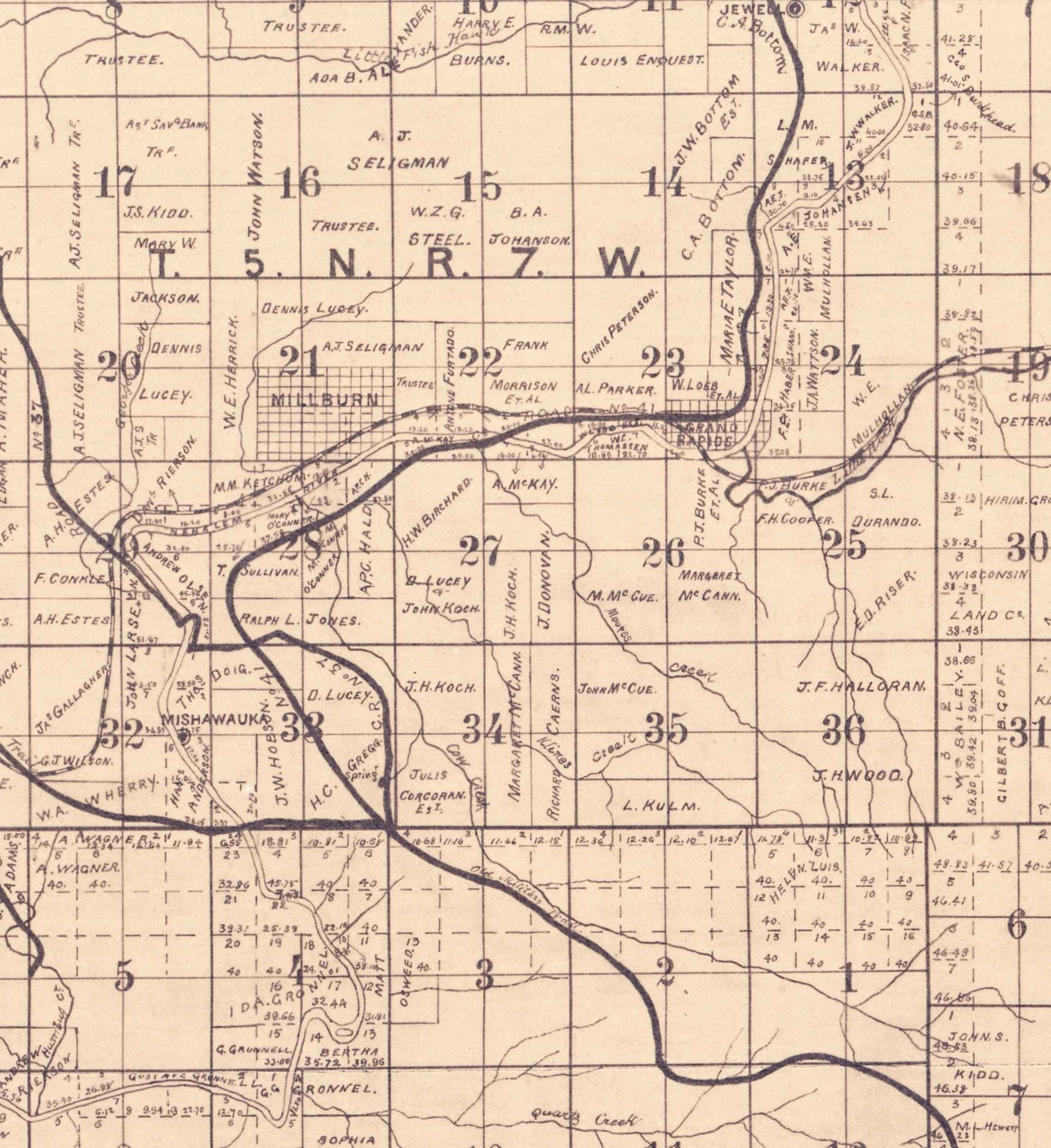 Clatsop County Oregon 1895 Old Wall Map Reprint | Etsy
