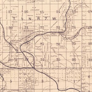 Clatsop County Oregon 1895 - Old Wall Map - Reprint - Etsy
