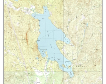 Newfound Lake Map - Etsy