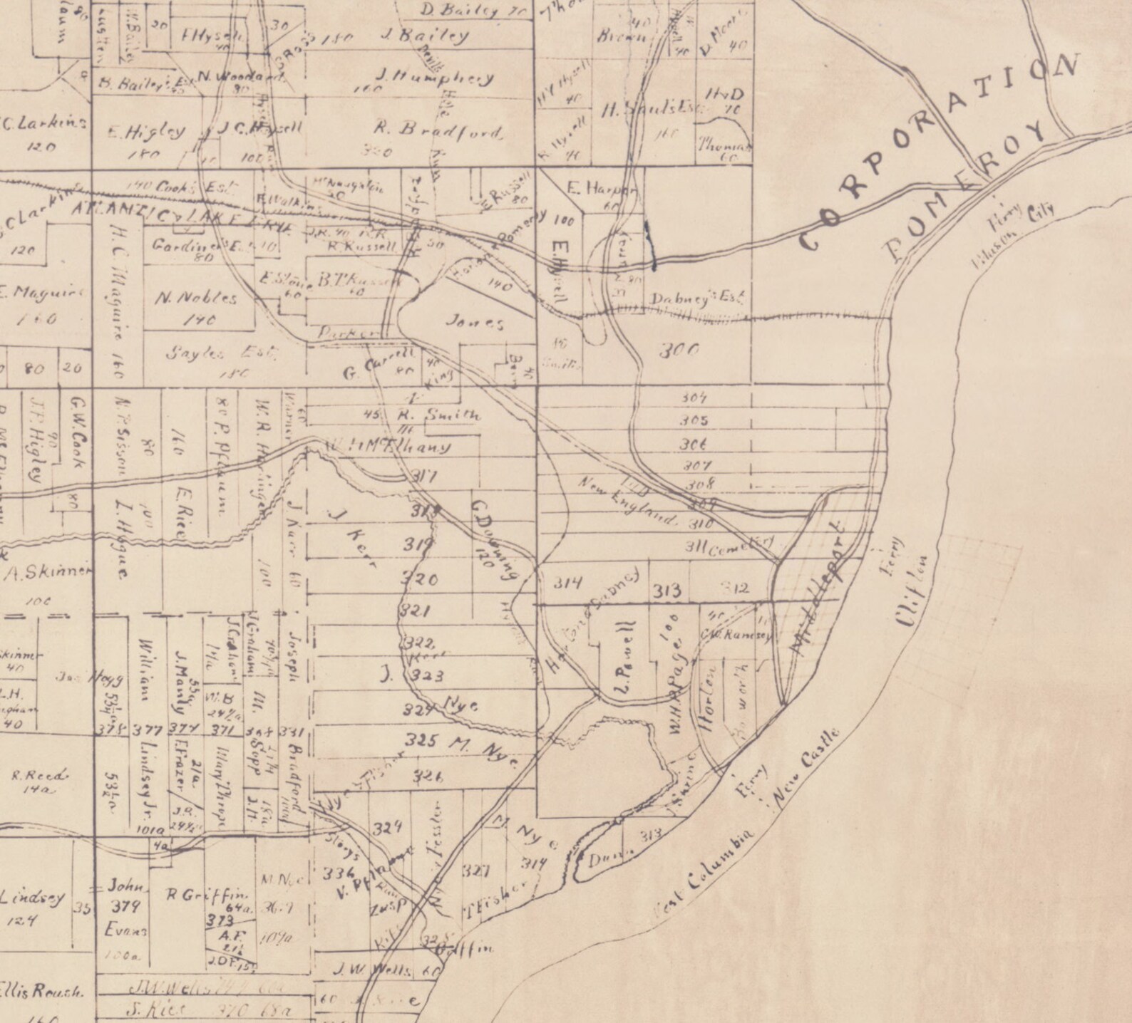 Gallia and Meigs County Ohio 1885 Old Wall Map Oil Field - Etsy
