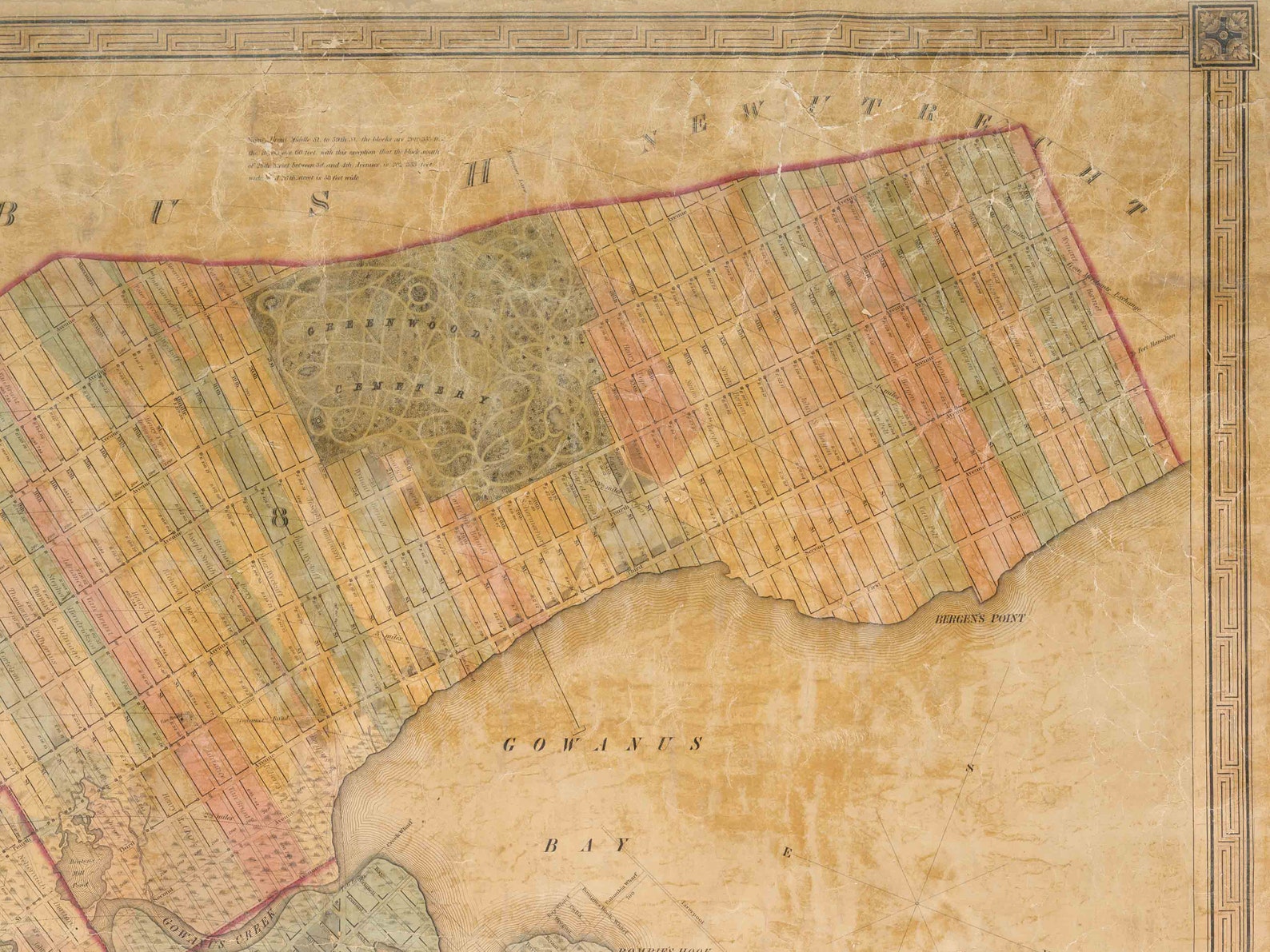 Brooklyn 1849 Old Map New York Reprint | Etsy