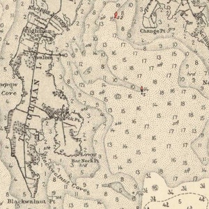 Choptank River to Sandy Point - 1909 Nautical Map Reprint - Chesapeake ...