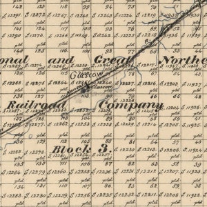 Gray County, Texas - 1889 - Old Wall Map Reprint With Land Ownership ...