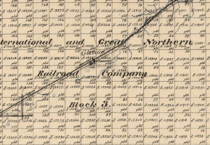 Gray County Texas 1889 Old Wall Map Reprint With Land - Etsy