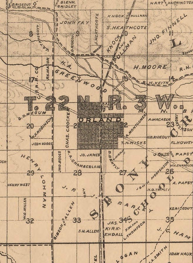 Colusa County California 1885 - Old Wall Map Reprint With Landowner ...