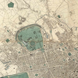 London England 1826 Greenwood Old Map Reprint - Etsy