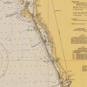 Lemon Bay to Passage Key Inlet 1930 Nautical Map Sarasota Venice Anna ...