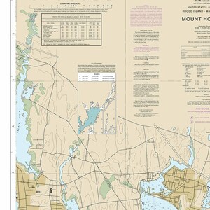 Mount Hope Bay, RI 2013 Nautical Map - Reprint Harbors 353 - 13226 Fall ...