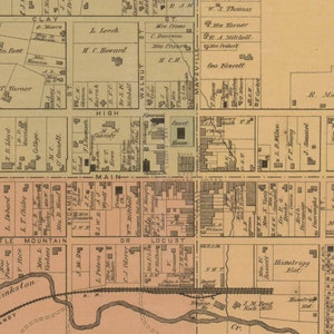 Montgomery County Kentucky 1879 - Old Wall Map With Homeowner Names ...