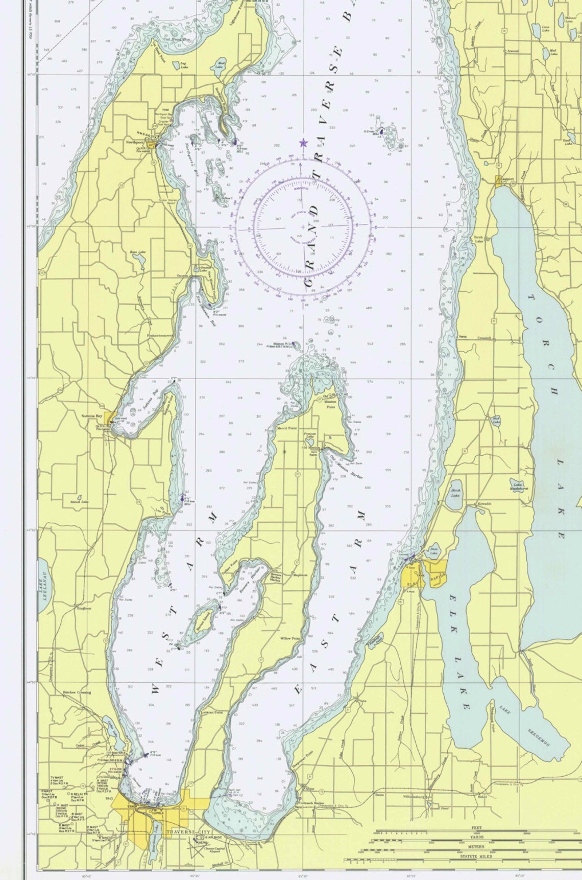 Grand Traverse Bay to Little Traverse Bay - 1975 Lake Michigan ...
