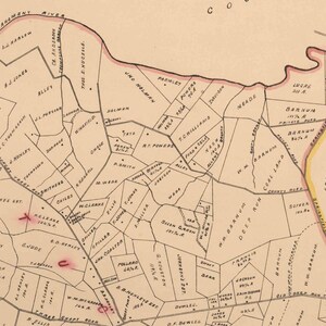 Henrico County Virginia 1901 - Old Wall Map With Homeowner Names ...