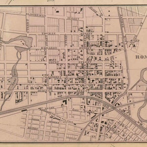 Oneida County New York 1852 - Old Wall Map Reprint With Homeowner Names ...