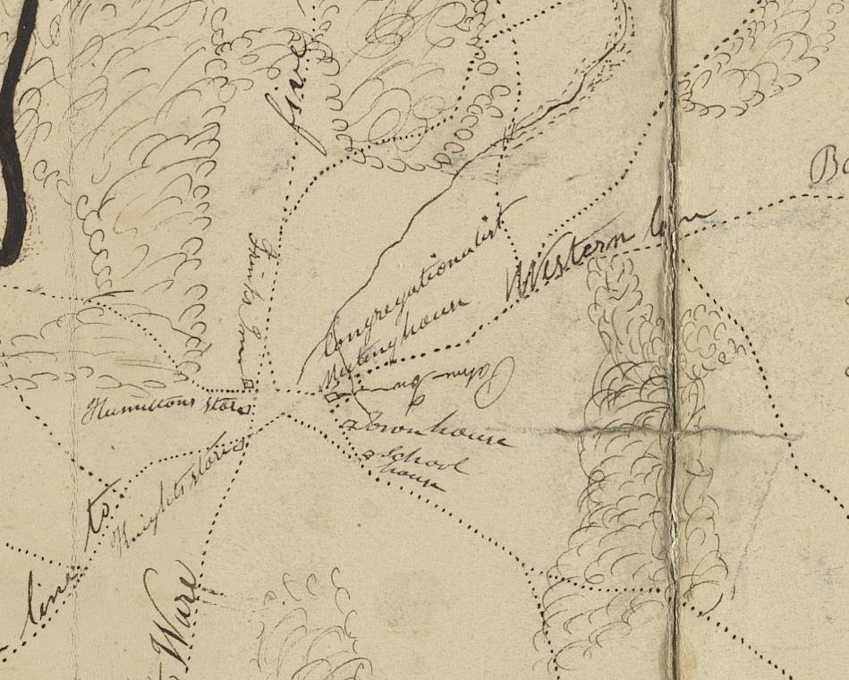 Palmer 1830 Town Plan Old Roads Map Reprint RESTORED - Etsy