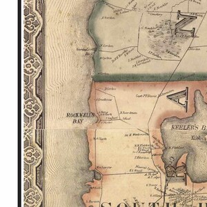 Lake Champlain & the Islands 1857 Map of Towns by Walling Composite Map ...