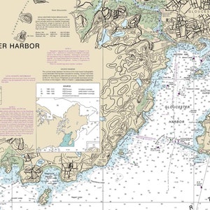 Ipswich Bay to Gloucester Harbor 2013 Massachusetts - Nautical Map ...