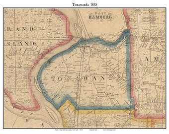 Tonawanda Old Map - Etsy