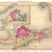 Cape Cod & the Islands 1871 Old Map Walling and Gray Atlas Map Reprint ...