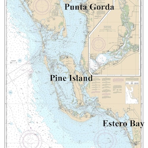 Estero Bay to Lemon Bay Including Charlotte Harbor- 2015 Nautical Map ...