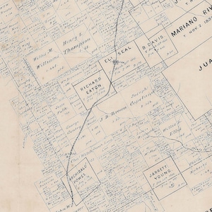 Limestone County, Texas - 1877 - Old Wall Map With Lot Lines - General ...