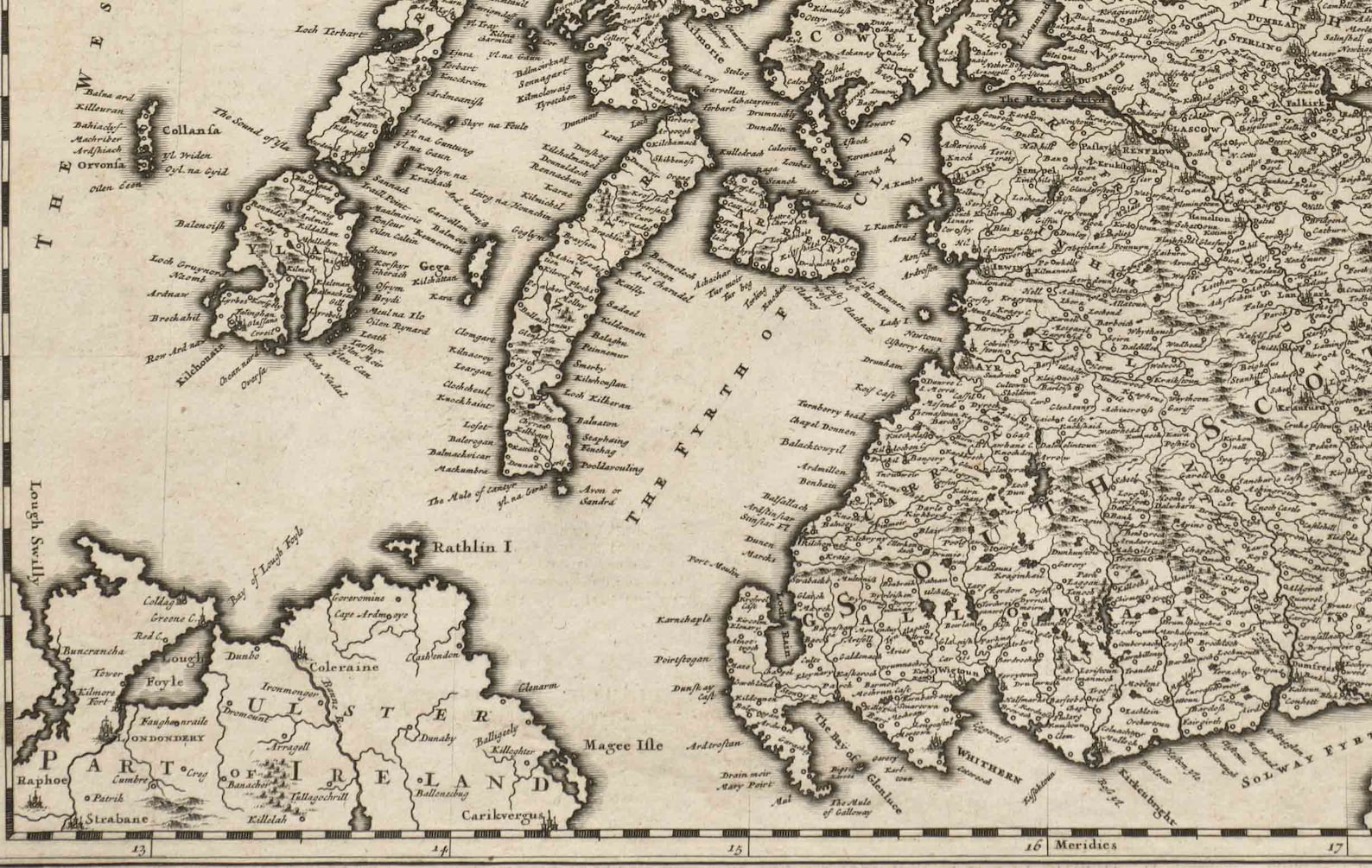 Scotland 1689 Old Map Visscher Reprint | Etsy