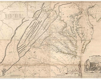 Ohio 1795 Course of the Ohio River Map by Tardieu State - Etsy
