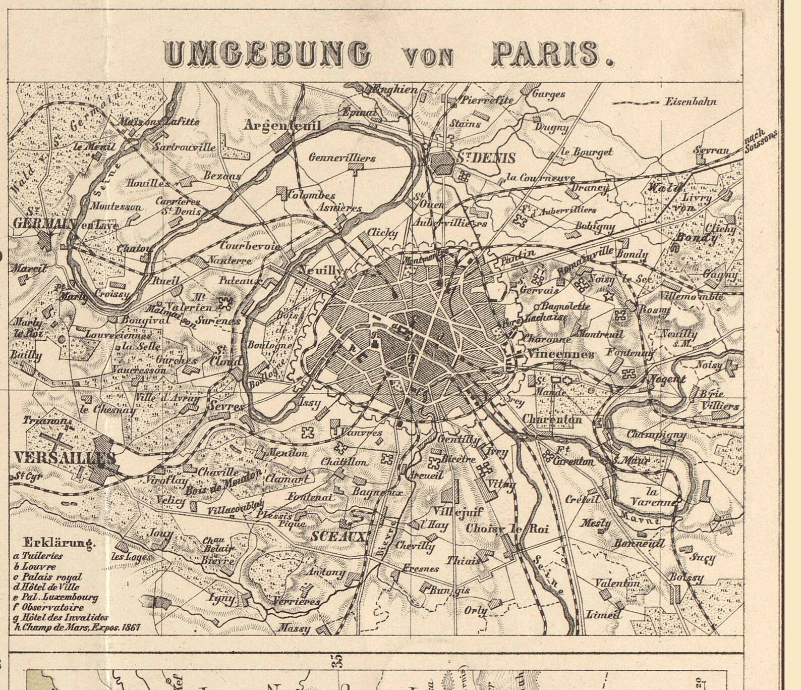 France 1871 German Map of France With Detailed Topography | Etsy