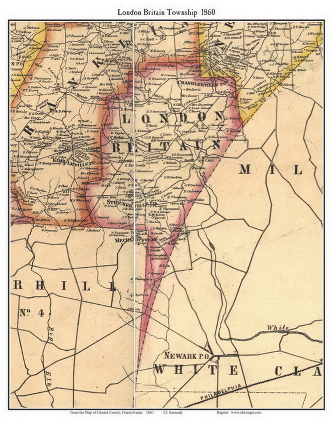 London Britain 1860 Old Town Map With Homeowner Names-chandlerville ...