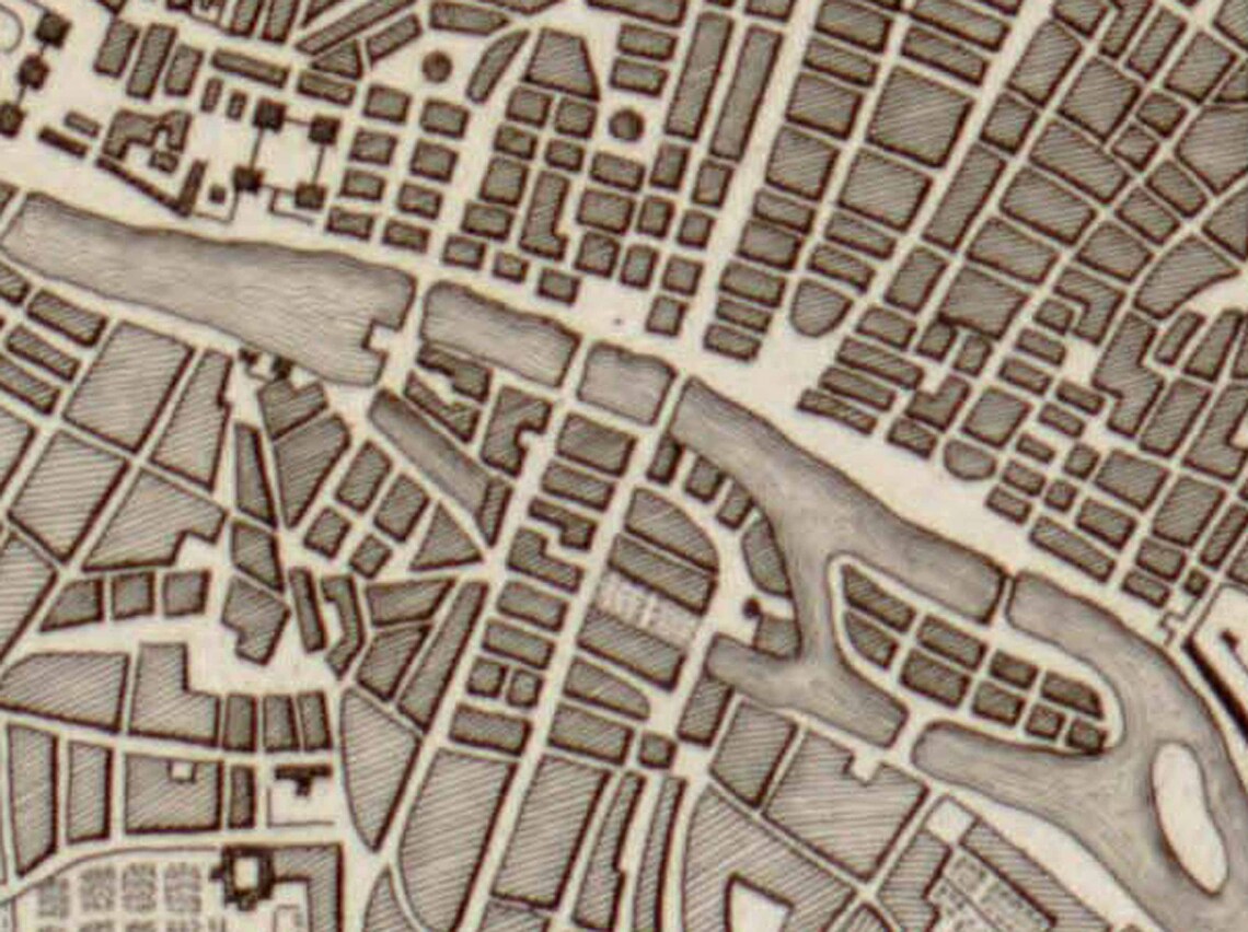 Old Map of Paris and Environs 1805 France Detailed Roads - Etsy