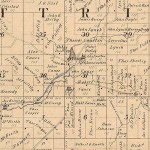 Trempealeau County Wisconsin 1877 - Old Wall Map Reprint With Homeowner ...