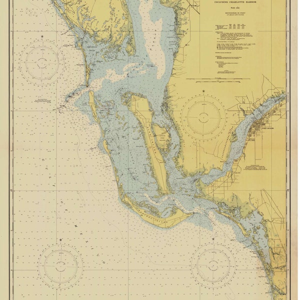 Nautical Map of Pine Island Florida - Etsy