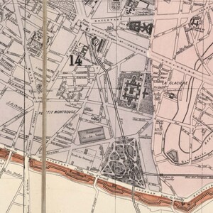 Old Map of Paris 1878 France -- Paris and Environs Including Early ...