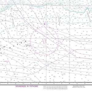 Approaches to New York Nantucket Shoals Five Fathom Bank - Etsy