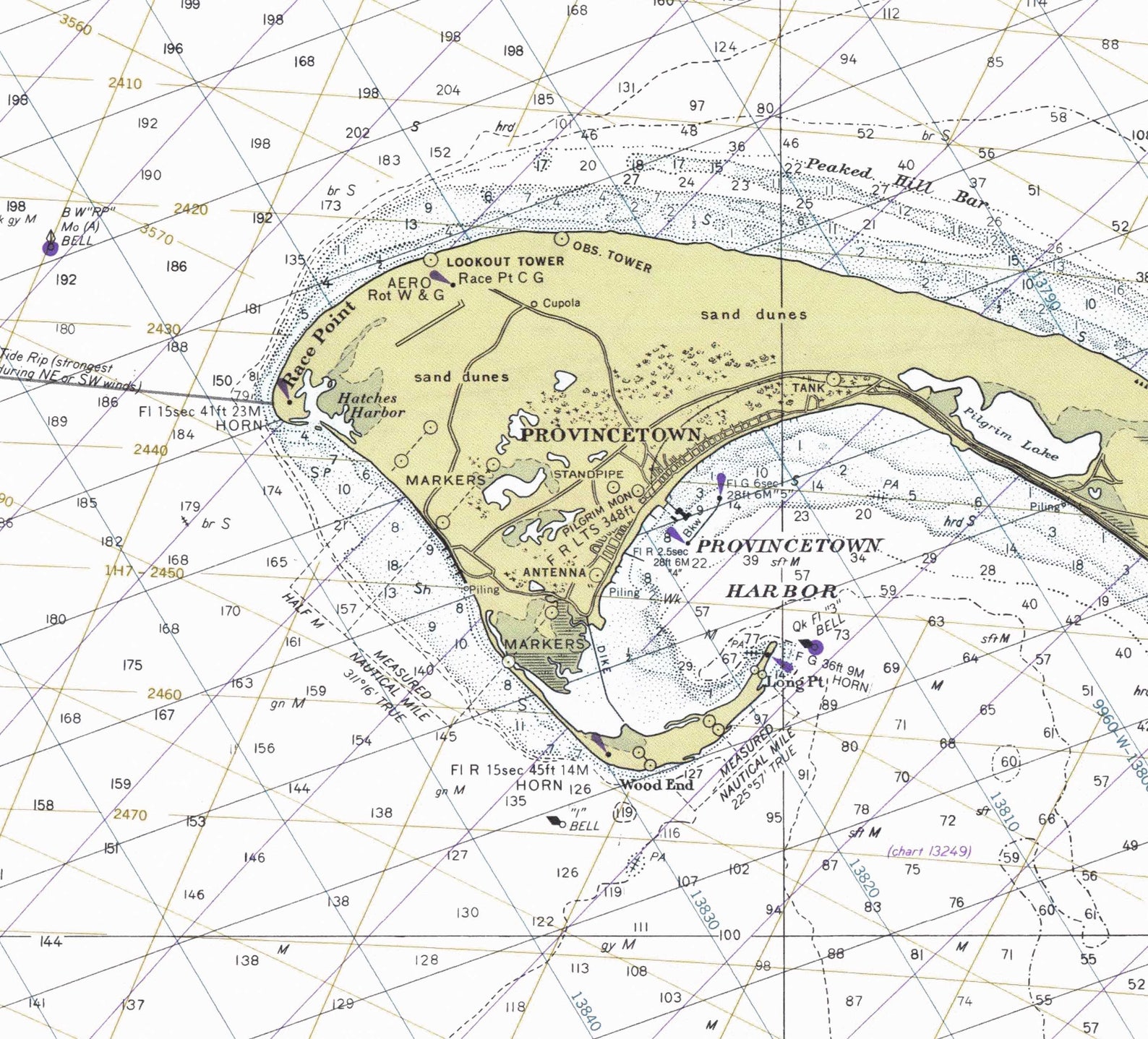 Cape Cod Bay 1978 Nautical Map 80000 AC Reprint Chart - Etsy