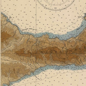 Anacapa Passage 1946 Nautical Map - PC Harbors 5114 Reprint California ...