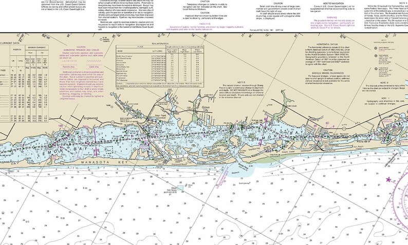 Charlotte Harbor Tampa Bay 2014 Map Nautical Chart Reprint - Etsy