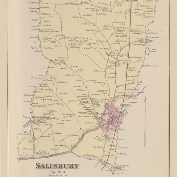 Salisbury Md Maps - Etsy