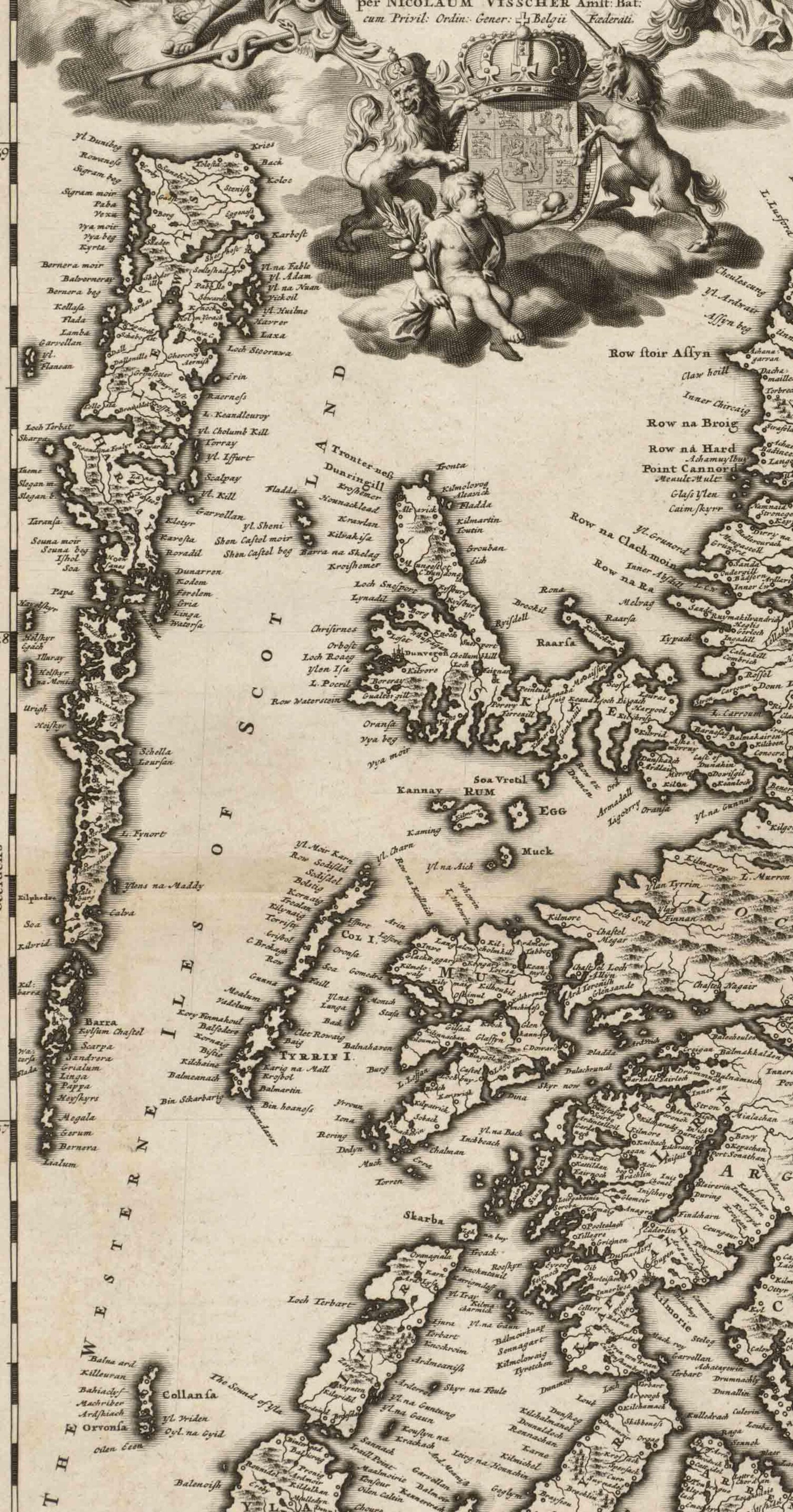Scotland 1689 Old Map Visscher Reprint | Etsy