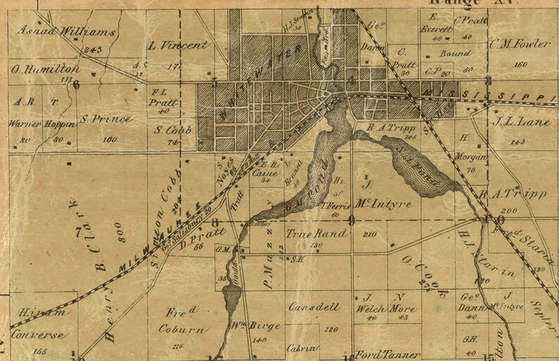Walworth County Wisconsin 1857 Old Wall Map Reprint With - Etsy
