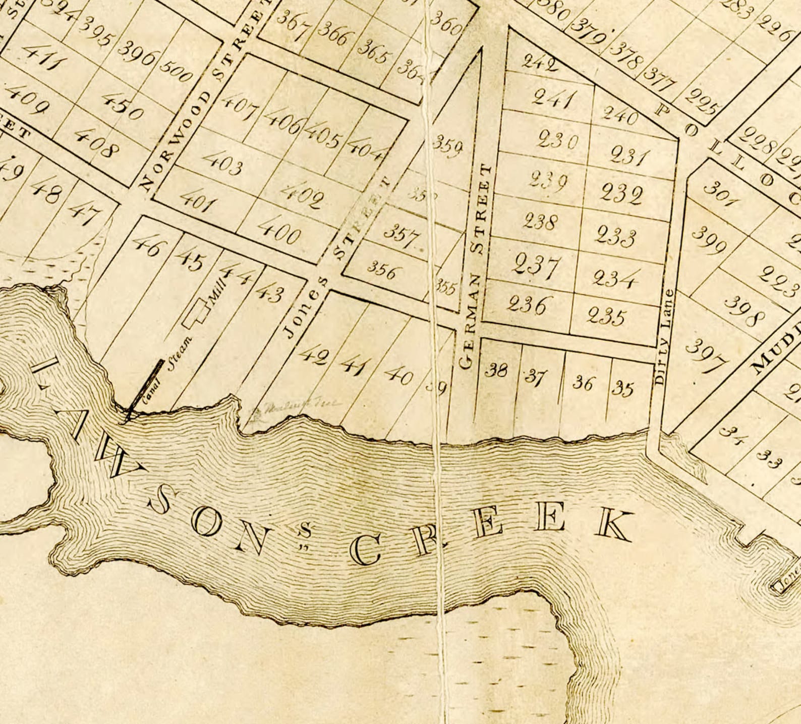 New Bern 1822 North Carolina Old Map Reprint NC Cities - Etsy