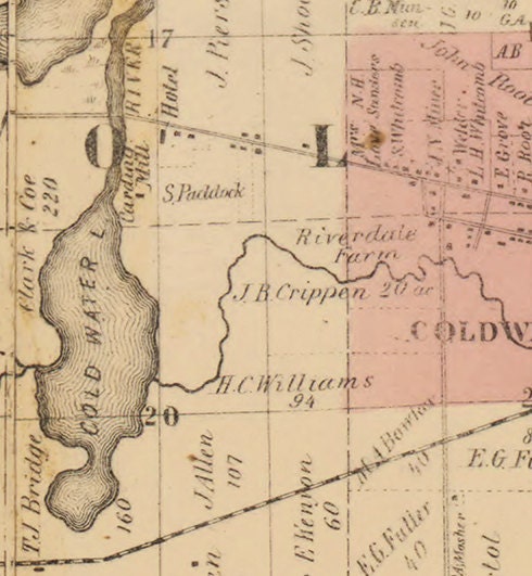 Branch County Michigan 1858 Wall Map Reprint With Homeowner - Etsy