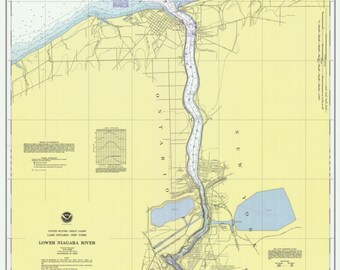 Niagara River Map - Etsy