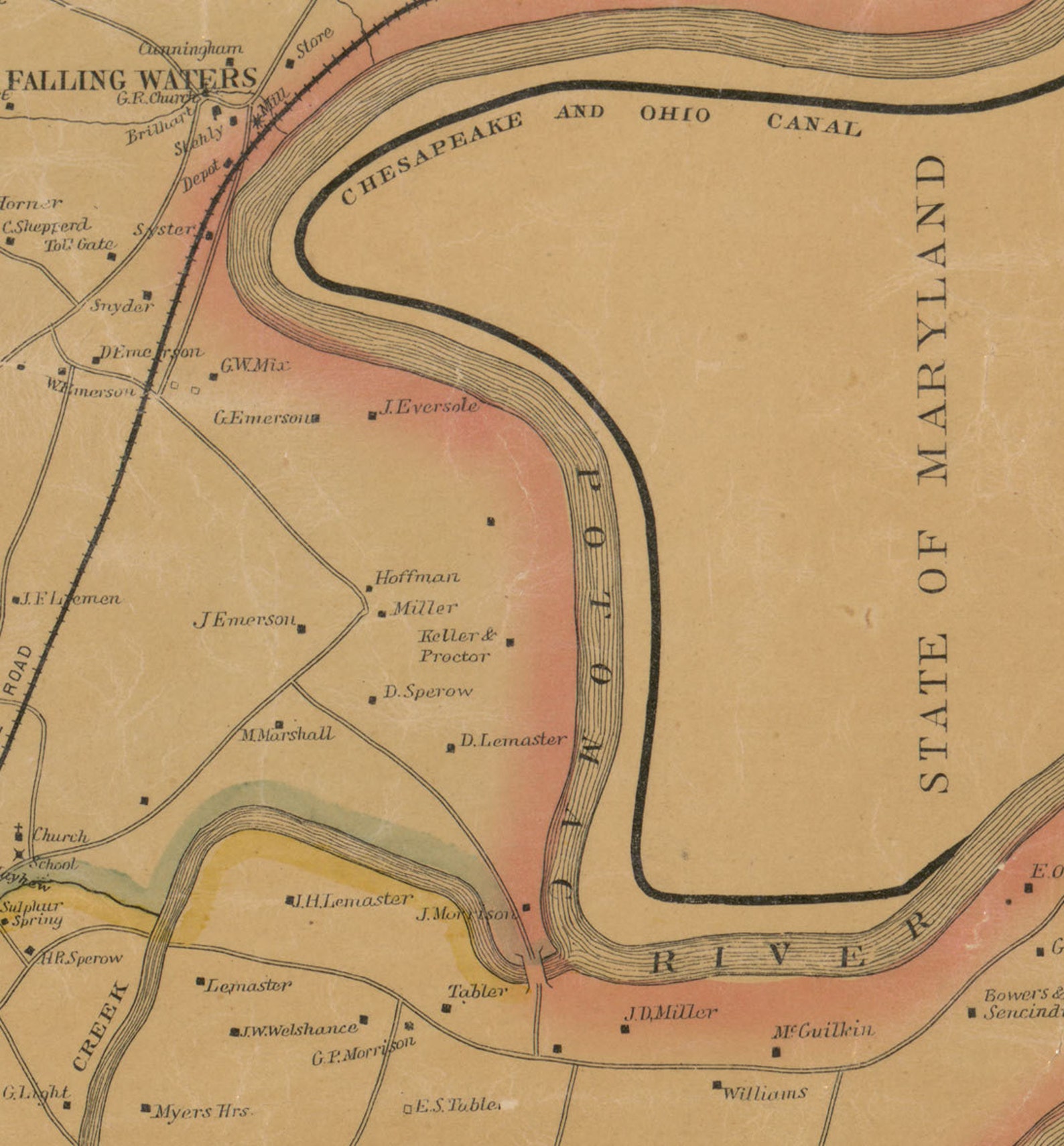 Berkeley County Map 1894 West Virginia Old Wall Map With - Etsy