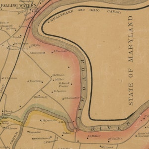 Berkeley County Map 1894 West Virginia - Old Wall Map With Homeowner ...