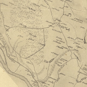 Henrico County Virginia 1853 Old Wall Map With Homeowner Names Reprint ...